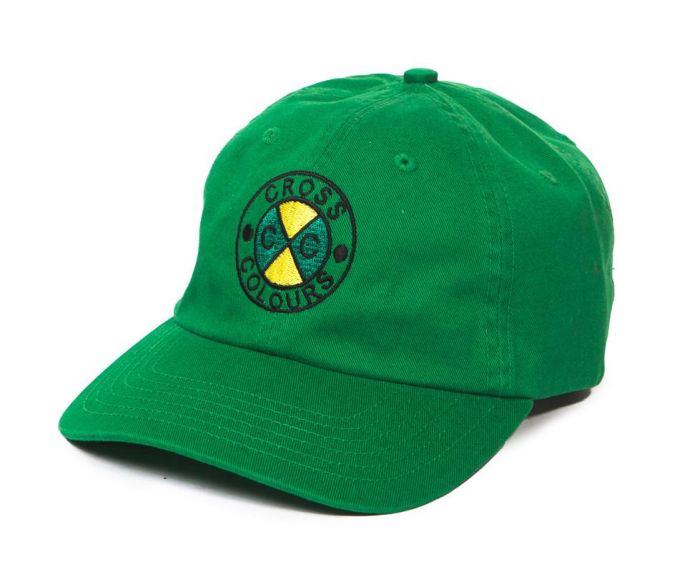 CROSS COLOURS Classic Embroidered Dad Hat C304EMB-GRN - Shiekh