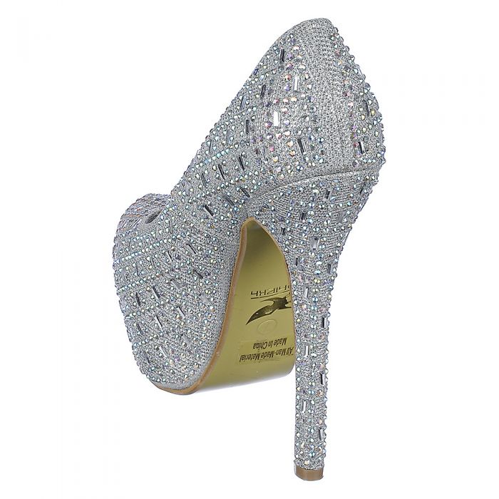 SHIEKH Women's Stiletto Heel 018 MIRANDA-06/SILVER - Shiekh