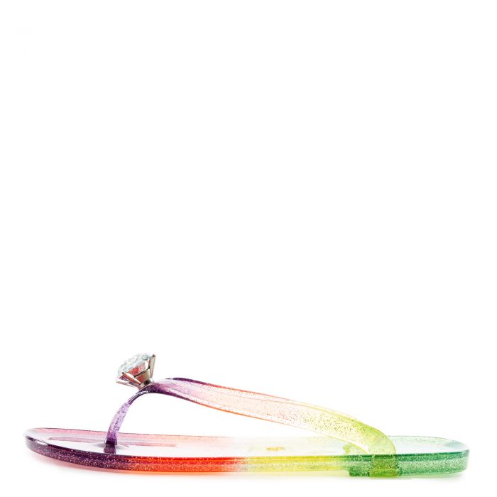 LILIANA Jelli-69 Diamond Flip Flops JELLI-69-MULTI - Shiekh