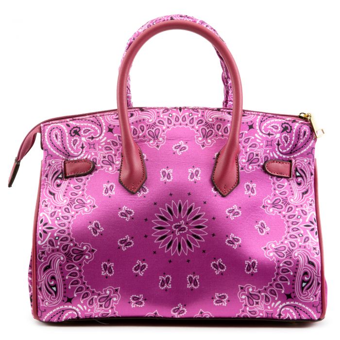 MATA GROUPS USA Paisley Tote Handbag MT-00002-PNKPAI - Shiekh
