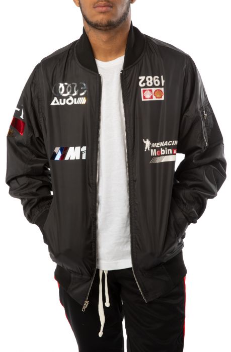 BLEECKER AND MERCER Motorsport Jacket J781-BLK - Shiekh