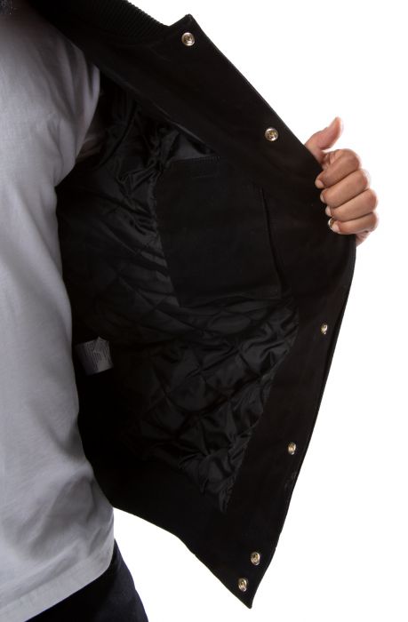 STARTER NBA Collage Patch Jacket LA13B646-BLK - Shiekh