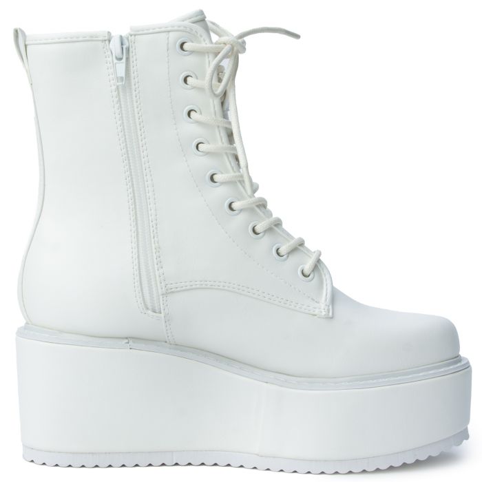 LILIANA Archer Platform Bootie ARCHER-1-WHT - Shiekh
