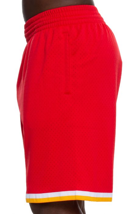 MITCHELL AND NESS Houston Rockets Swingman Shorts SMSHGS18233-HROSCAR93 ...