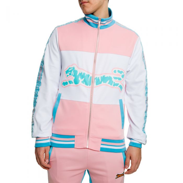 LE TIGRE CORP. TRI COLOR TRACK JACKET LT-42-P PATTERNED - Shiekh