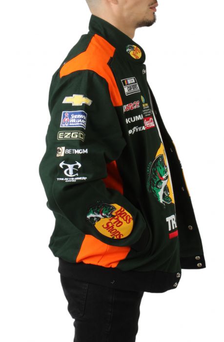 JH DESIGN Bass Pro Racing Jacket ADO303BP23-GRN - Shiekh