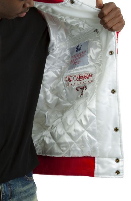 STARTER Los Angeles Dodgers White Red Jacket LS250572-LAD - Shiekh