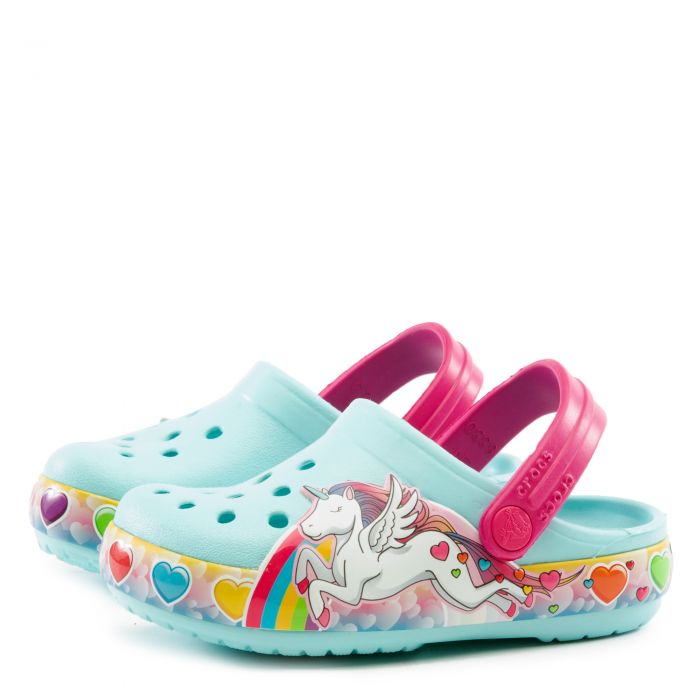 CROCS (GS) Fun Lab Unicorn Lights Clog 207071-4O9 - Shiekh