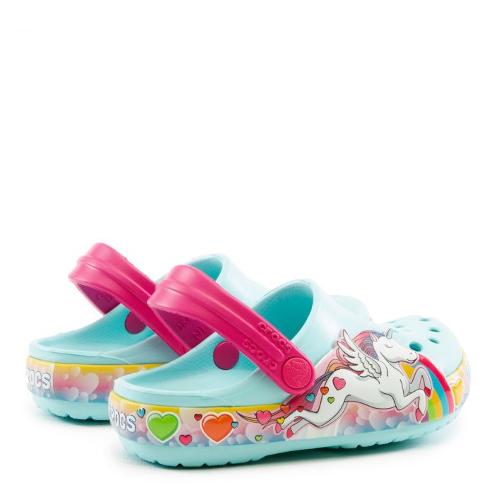 CROCS (GS) Fun Lab Unicorn Lights Clog 207071-4O9 - Shiekh