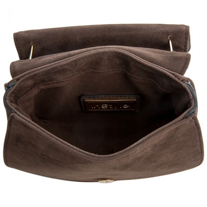 INSTYLE Women’s Mini Fringe Suede Shoulder Purse ISH003/CHOCOLATE - Shiekh