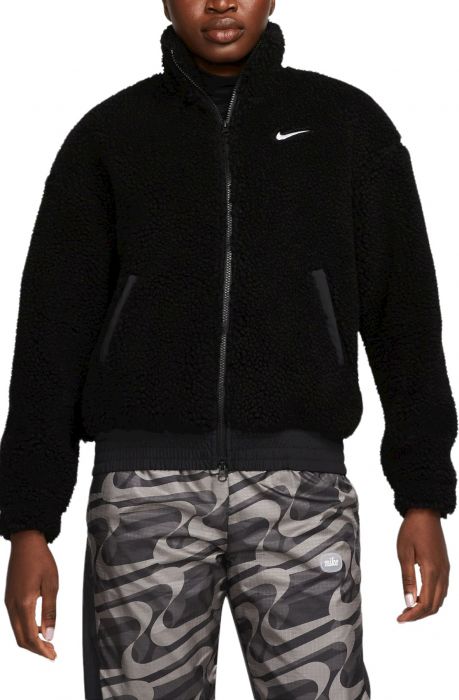 NIKE Sportswear Swoosh Plush Jacket DR5628 010 - Shiekh