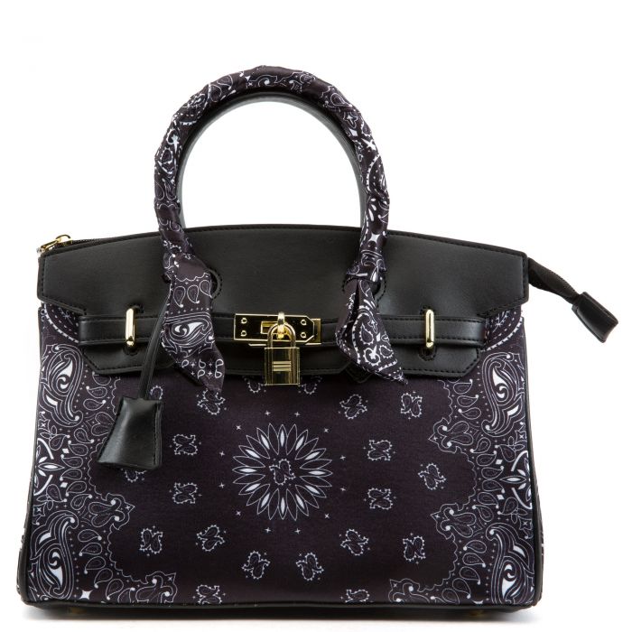 MATA GROUPS USA Paisley Tote Handbag MT-00002-BLKPAI - Shiekh