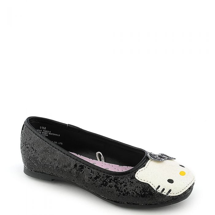HELLO KITTY (PS) Hello Kitty Ballet Flat FA953-0 BLK - Shiekh