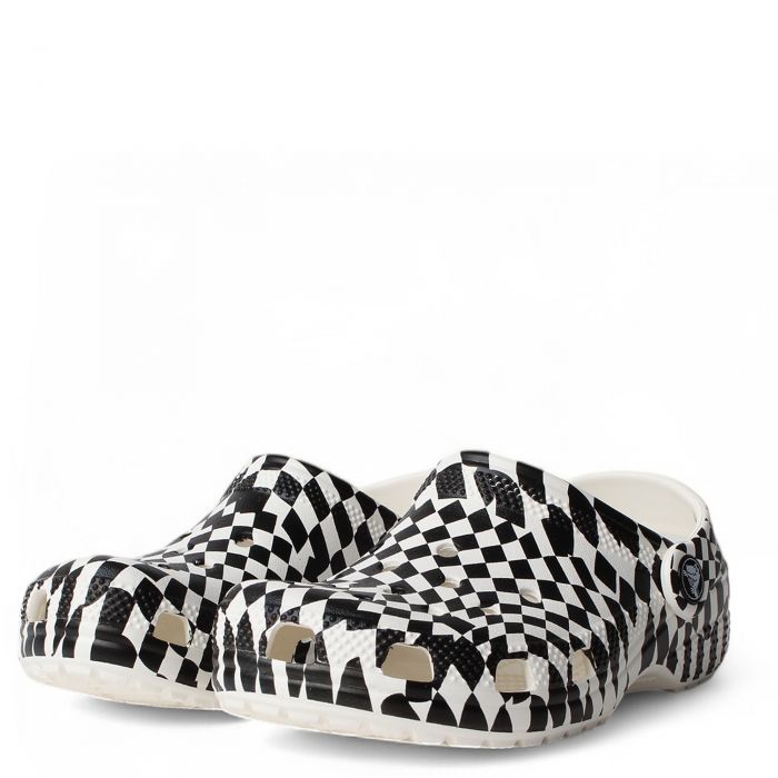 CROCS Classic Warped Checker Clog K 210990-103 - Shiekh