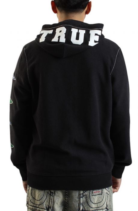 TRUE RELIGION French Terry Zip Hoodie 109387-JETBLK - Shiekh TRUE RELIGION French Terry Zip Hoodie 109387-JETBLK - Shiekh