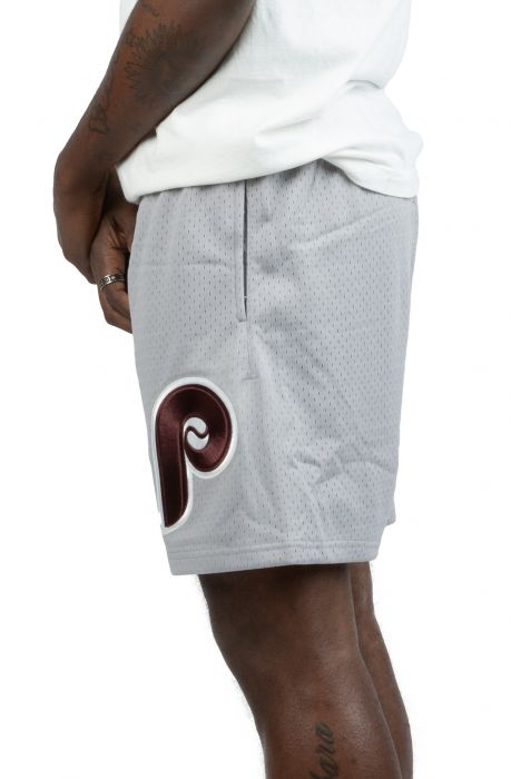 PRO STANDARD Phillies Roses Mesh Shorts LPH335642-GRY - Shiekh
