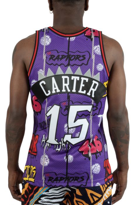 MITCHELL AND NESS NBA Slap Sticker Raptors Swingman Jersey TFSM4768 ...