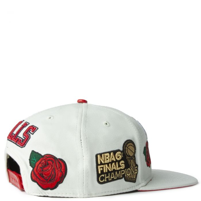 PRO STANDARD Bulls Red Rose Snapback White/Red BCB755740-EGG - Shiekh