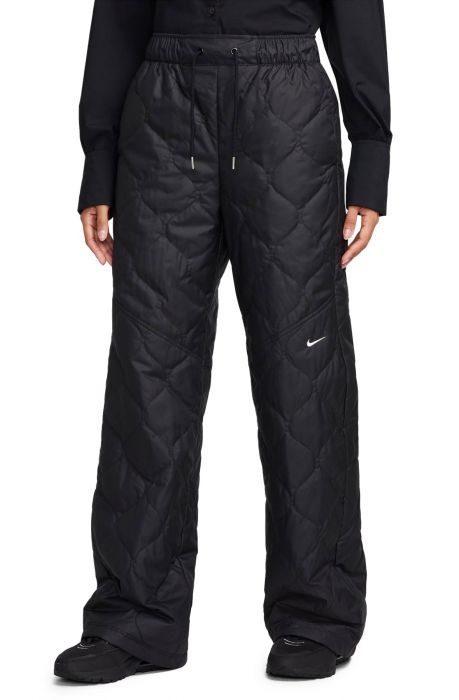 NIKE High-Waisted Open-Hem Quilted Pants FB8722 010 - Shiekh