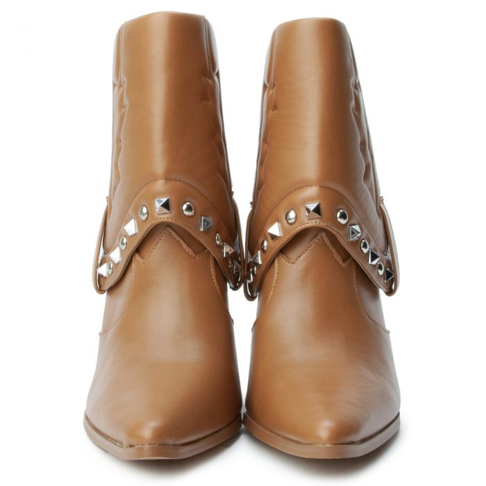 CAPE ROBBIN Urbino Ankle Bootie URBINO-TAN - Shiekh