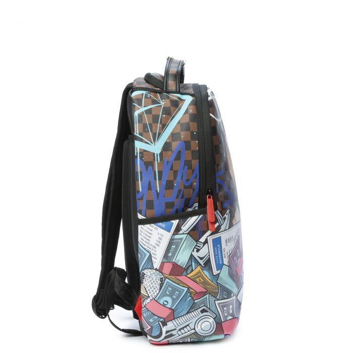 SPRAYGROUND Monopoly Stacked Backpack 910B4761NSZ - Shiekh