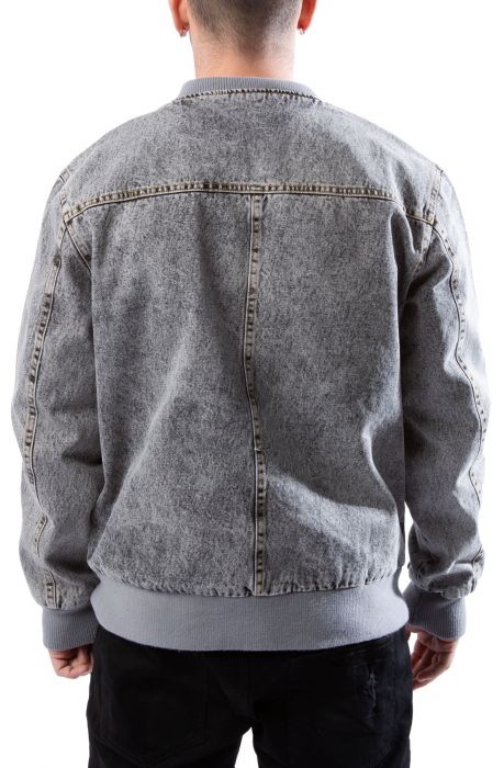 LRG Tree Denim Bomber Jacket L0Z0MJMXX-GR98 - Shiekh