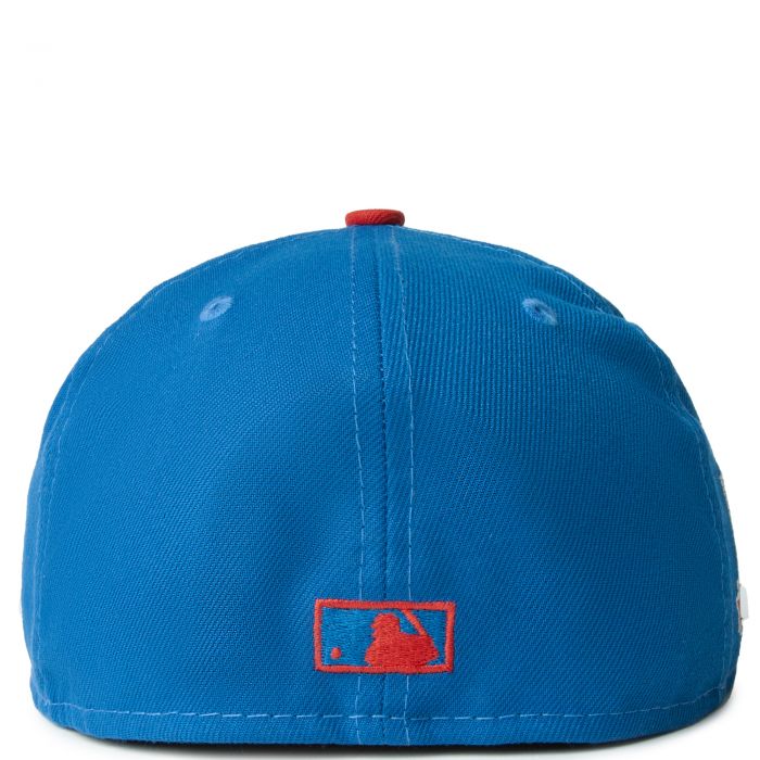 NEW ERA CAPS Los Angeles Angels Blue Red 59Fifty Fitted Hat 70740156 ...