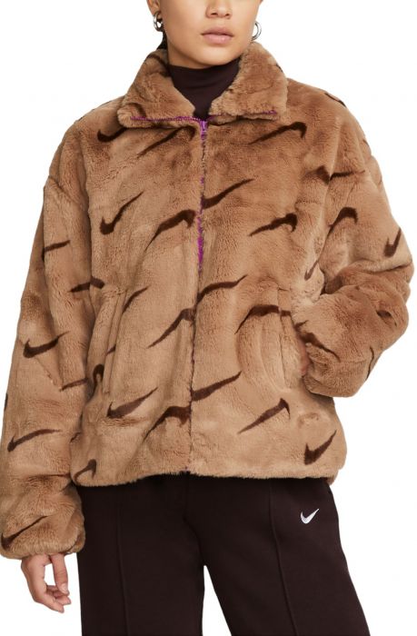 NIKE Sportswear Faux Fur Jacket DQ6842 258 - Shiekh