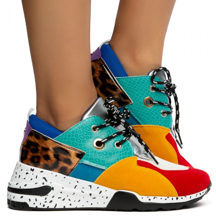 YOKI SHOES Clint-16 Block Sneakers CLINT-16-RED - Shiekh