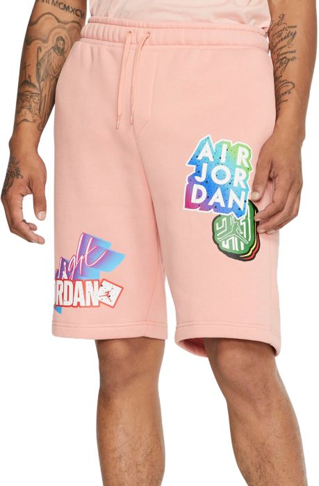 JORDAN Jumpman Sticker Fleece Shorts CV6488 606 - Shiekh
