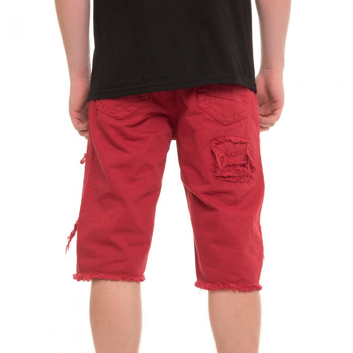 FBRK Men's Ripped Denim Shorts JS 6310 R SMU - Shiekh