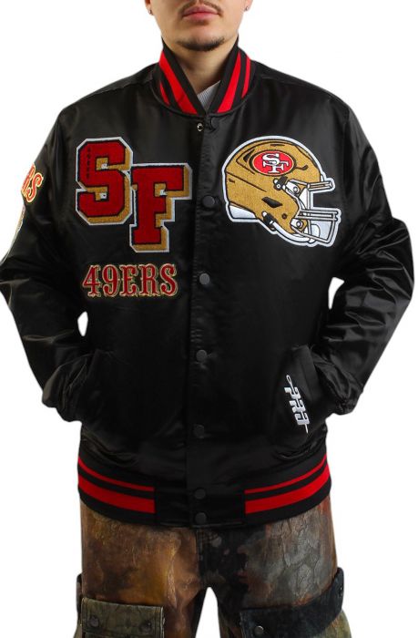 PRO STANDARD 49ers LUXE Satin Jacket FS46410414-BRK - Shiekh