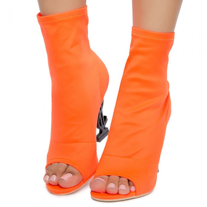 CAPE ROBBIN Dollar Sign Heel O/T INFINITE/ORANGE - Shiekh