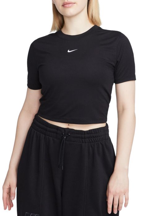 NIKE Sportswear Essential Slim-Fit Crop T-Shirt FB2873 010 - Shiekh