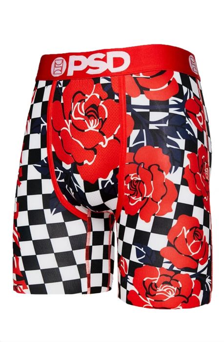 PSD Red Rose Checker Boxer Briefs E21911031 - Shiekh
