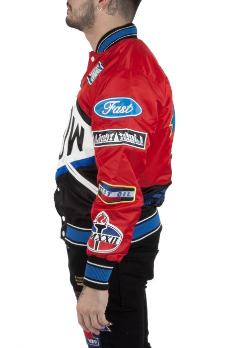 FIRST ROW Nylon Racing Jacket FRJ2033-RED - Shiekh