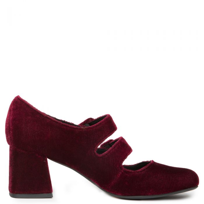 JEFFREY CAMPBELL Bickle Velvet Heels BICKLE WINE - Shiekh
