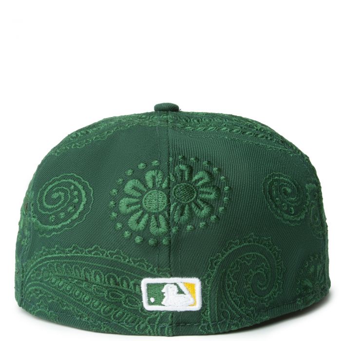 NEW ERA CAPS Oakland Athletics MLB Swirl Green 59FIFTY Fitted Hat ...
