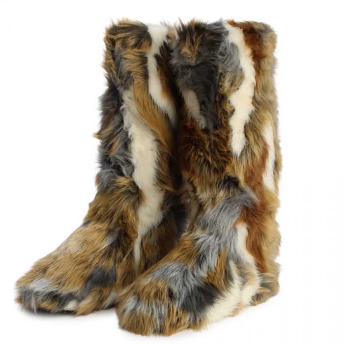 LEGEND FOOTWEAR INC Melanie-39 Faux Fur Bootie MELANIE-39-TNML - Shiekh