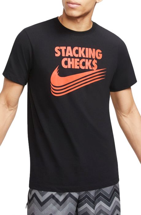 NIKE Dri-Fit Stacking Checks Tee CD1290 010 - Shiekh