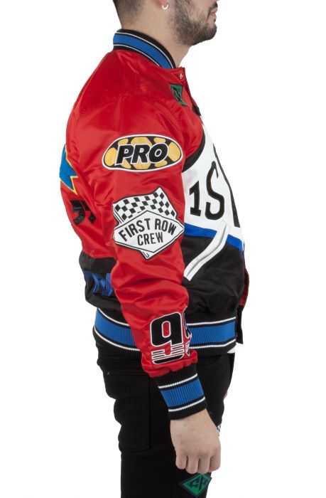 FIRST ROW Nylon Racing Jacket FRJ2033-RED - Shiekh