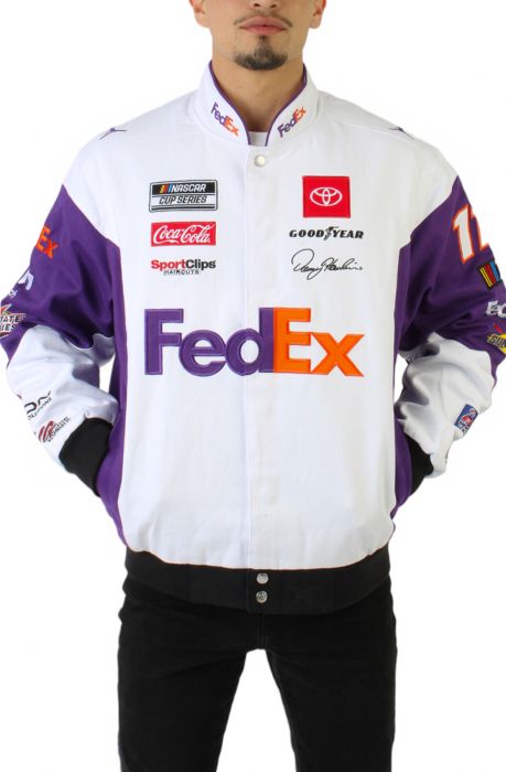 JH DESIGN Fedex Racing Jacket DHO303FE23-WHT - Shiekh