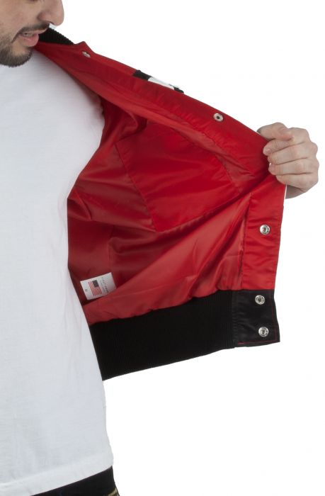 FIRST ROW Nylon Racing Jacket FRJ2033-RED - Shiekh