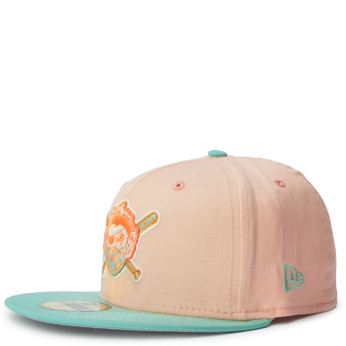 NEW ERA CAPS Pittsburgh Pirates Peach Mint 59FIFTY Fitted Hat 70725316 ...