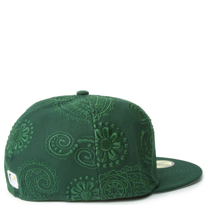 NEW ERA CAPS Oakland Athletics MLB Swirl Green 59FIFTY Fitted Hat ...