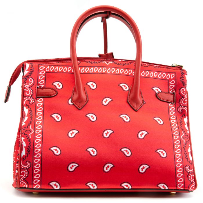 MATA GROUPS USA Bandana Tote Handbag MT-00002-REDBAN - Shiekh