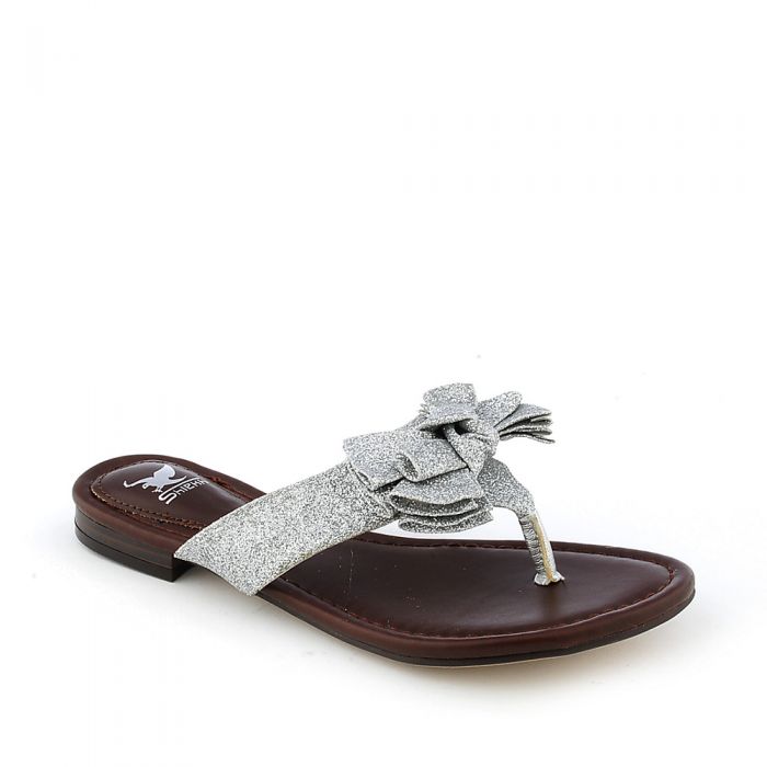 SHIEKH Stacy-27 Glitter Flip Flop STACY-27/SLV - Shiekh