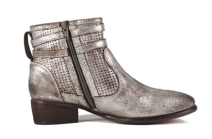 SEYCHELLES Seychelles Sanctuary Metallic Metal Bootie IB00328 PEW - Shiekh