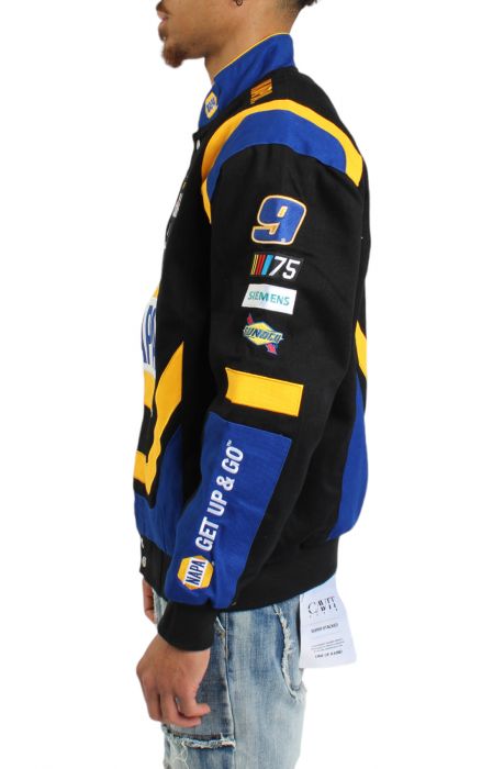 JH DESIGN Napa Auto Racing Jacket CHE303NA23-BLKROY - Shiekh
