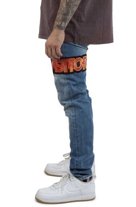VISITOR OF EARTH Visitor Patch Embroidery Jeans VOE24 - Shiekh